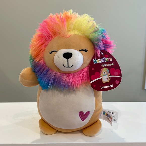 Squishmallows | Other | Nwt Leonard The Lion With Rainbow Mane ...